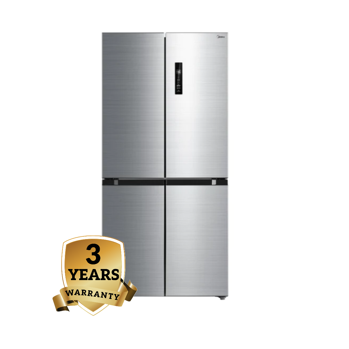 Midea 470L Cross Door Fridge Freezer Stainless Steel | 3 Years Warrant ...