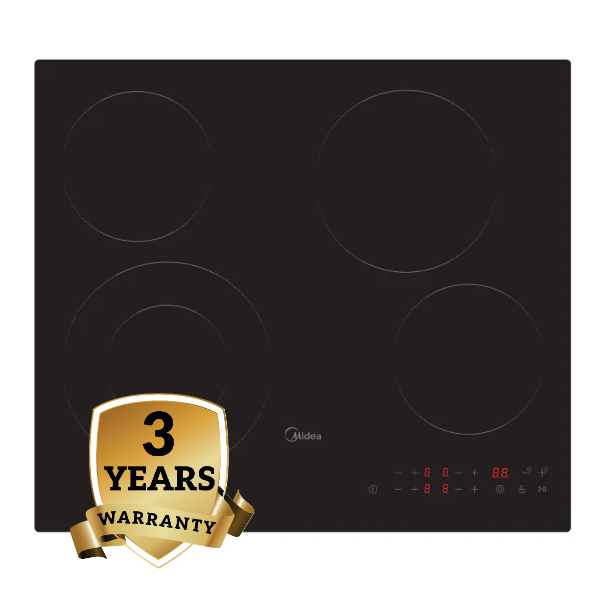 Midea 60cm Ceramic hob Touch Control | 3 Years Warranty | MCH640F298K ...