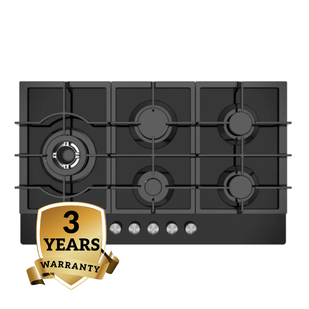 Midea Black Glass Gas Cooktop 90G50ME060-GFL – Midea Homes