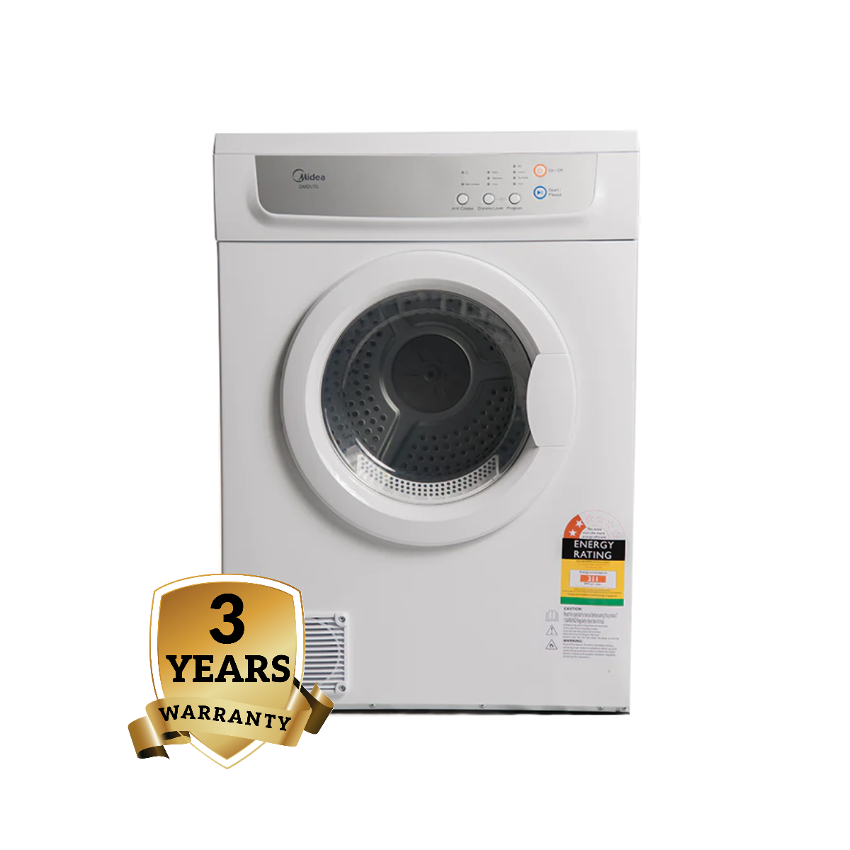 Midea 7KG Vented Dryer DMDV70 – Midea Homes
