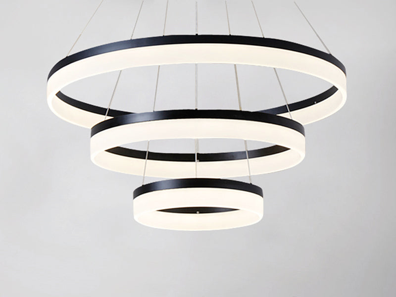 Halo 3 Rings LED Pendant Light – Midea Homes